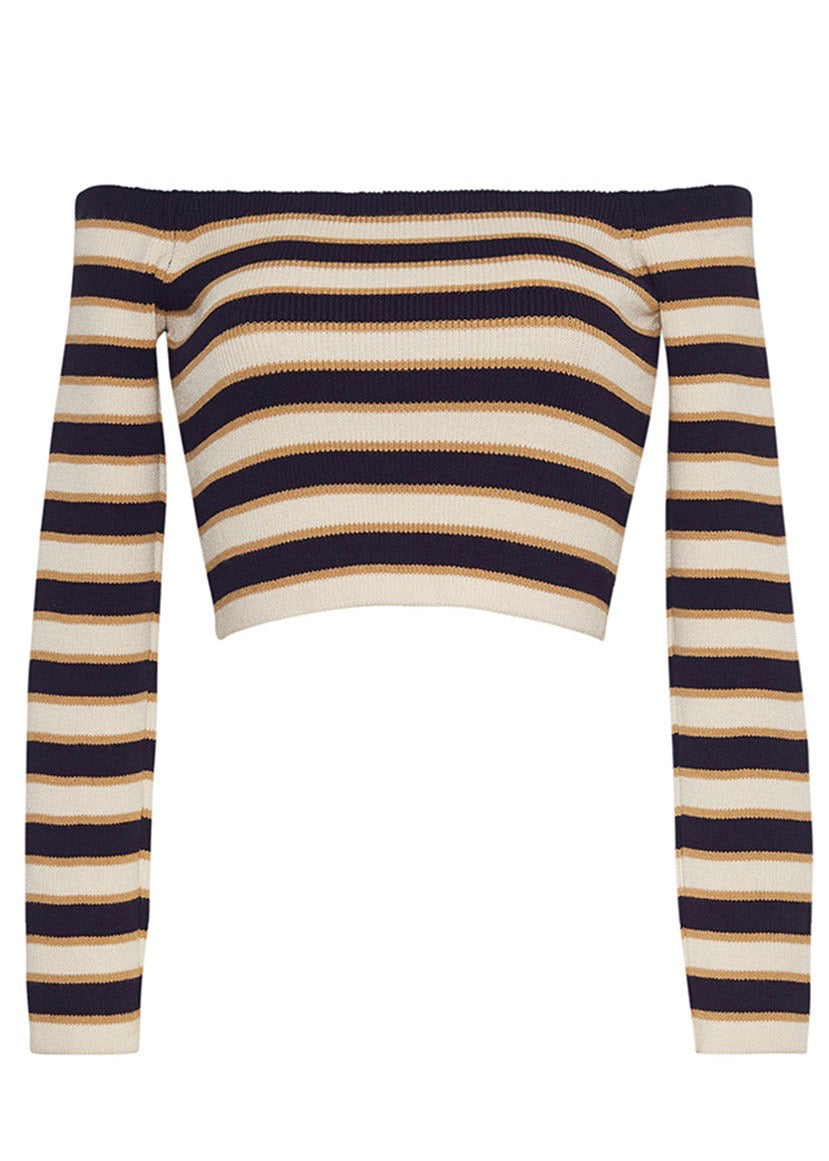 Scout Top (Caramel Stripe) – Milk Boutique