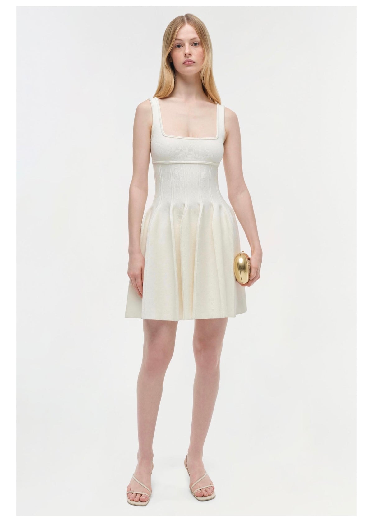 Elektra Mini Dress (Ivory) - Milk Boutique