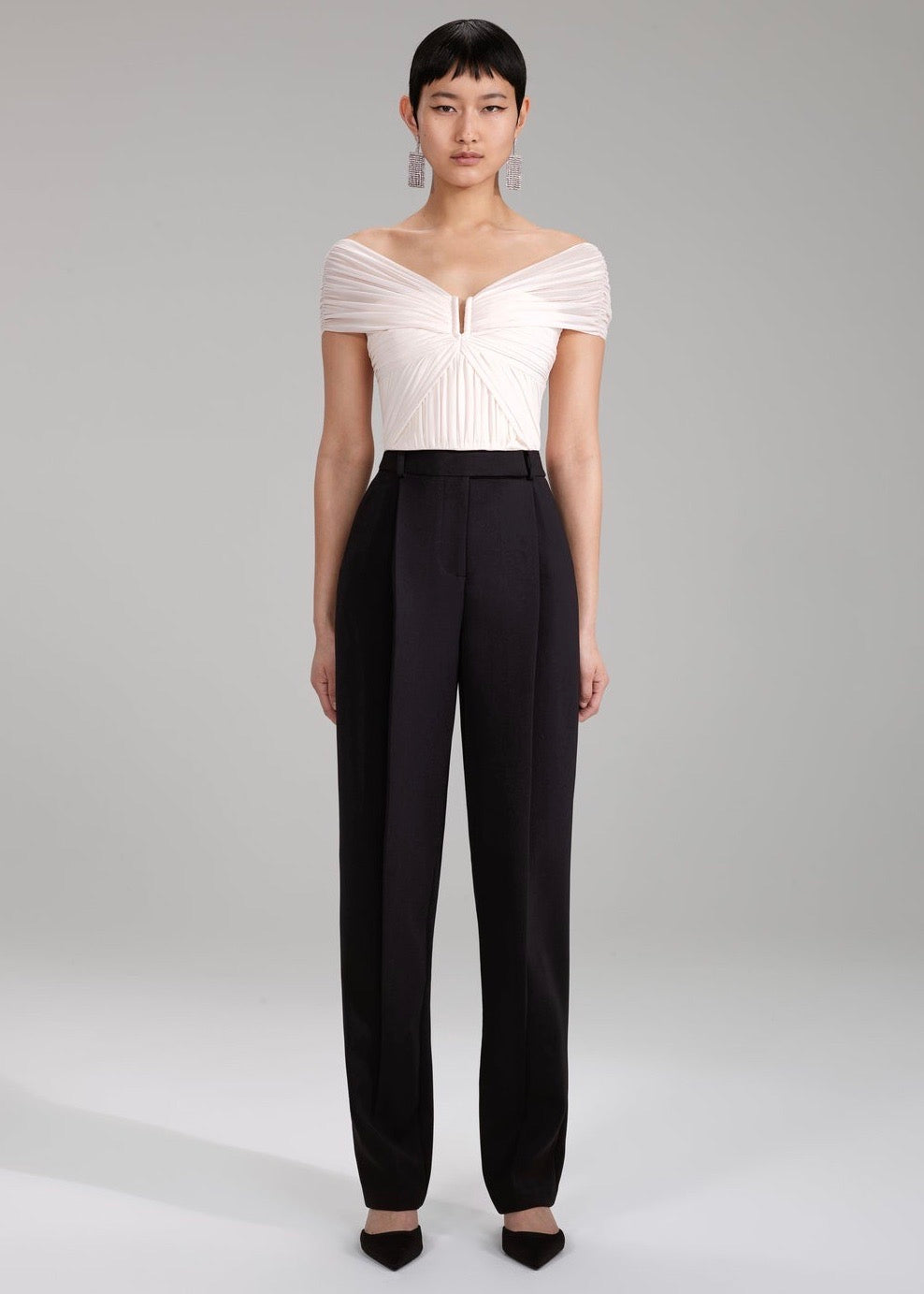 Cream Chiffon Top (White) - Milk Boutique