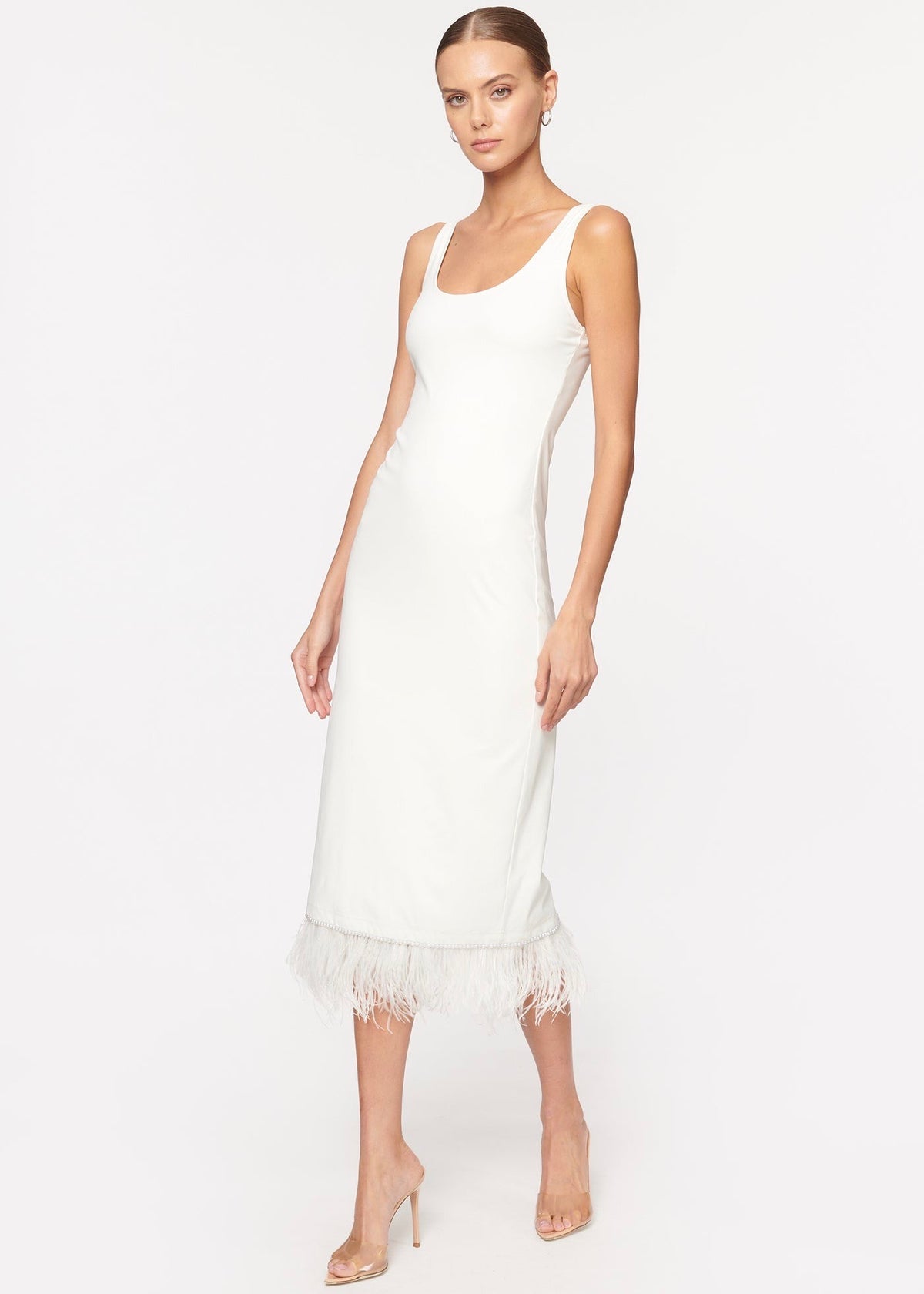 Reba Dress (White) - Milk Boutique